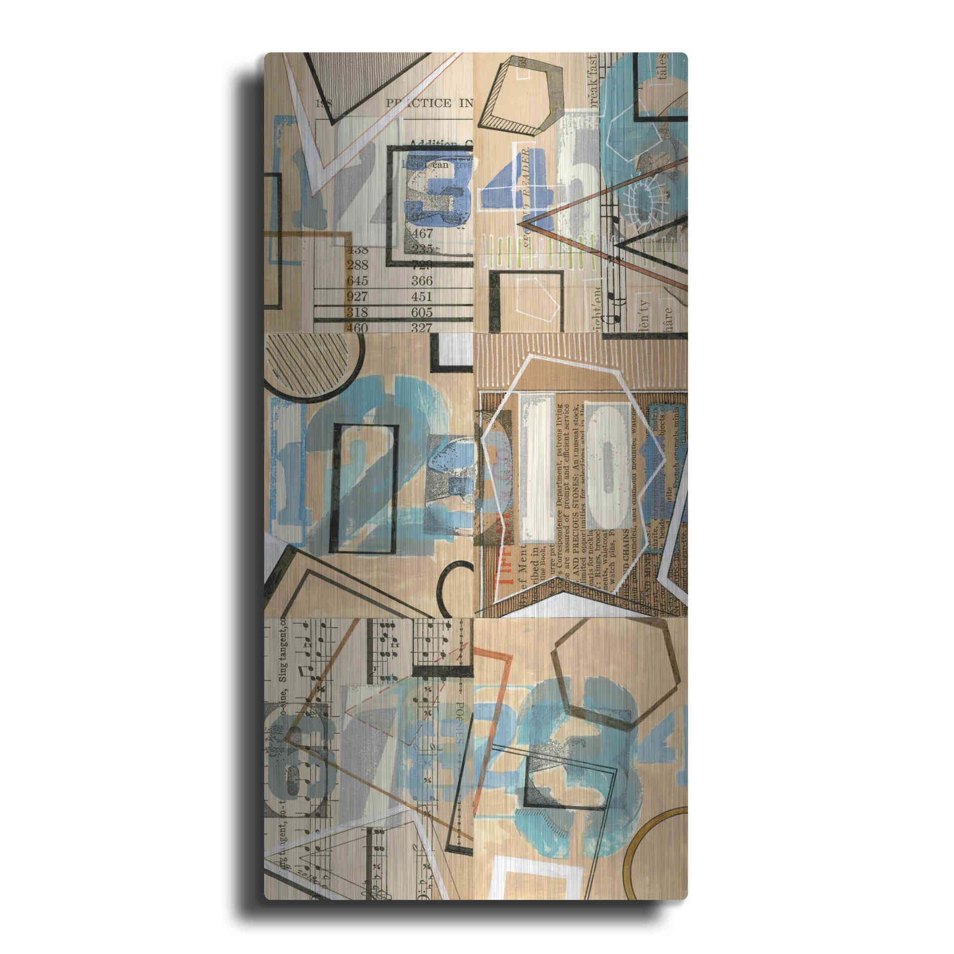 'Numbers I' by Nikki Galapon, Metal Wall Art – LuxeMetalArt